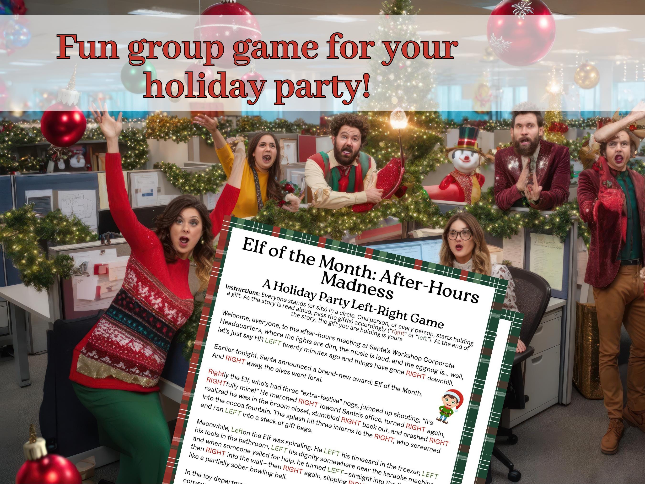 Christmas Left Right Pass the Present Game, Funny Adult Left Right Game ...