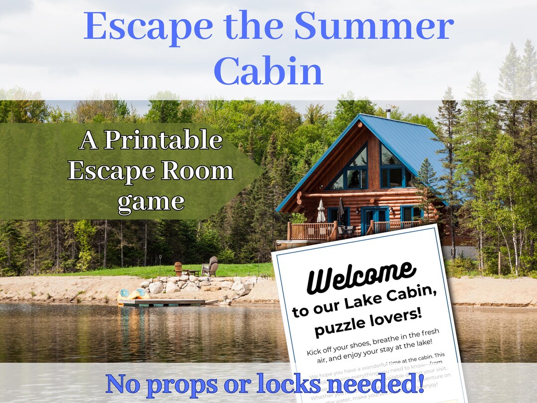 Summer Escape Room for Teens, Printable Escape Room Kit, Escape Game ...