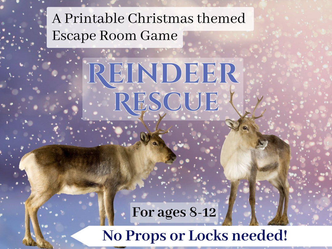 Christmas Escape Room for Kids, Printable Escape Game Kit, DIY Escape ...