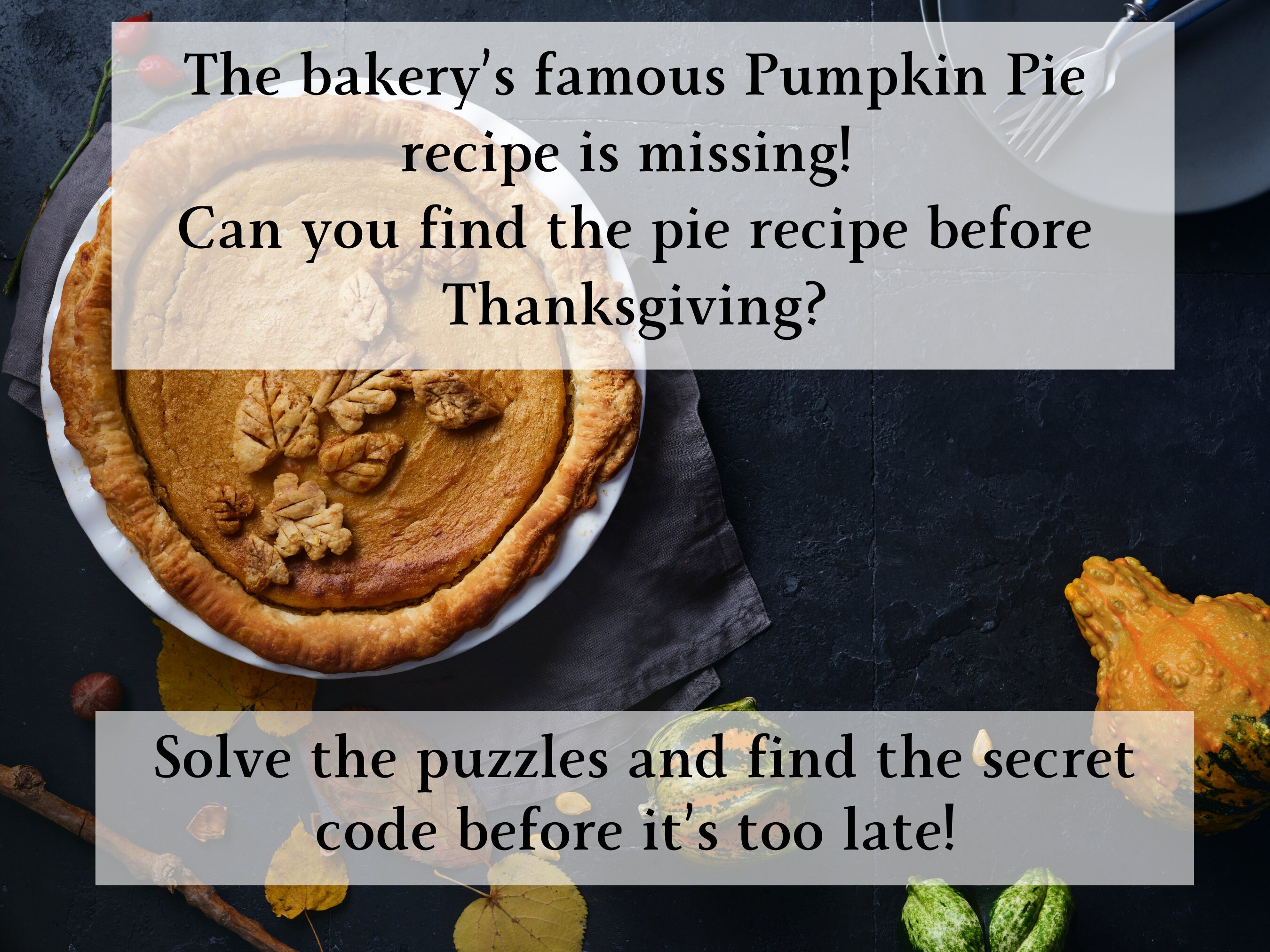 Thanksgiving Escape Room, Thanksgiving Game Printable Escape Room for ...