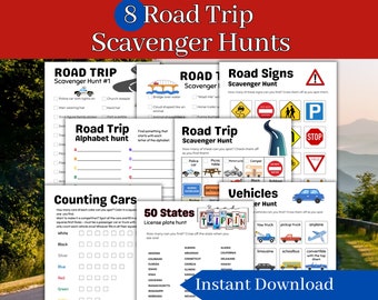 Printable Road Trip Bingo - Etsy