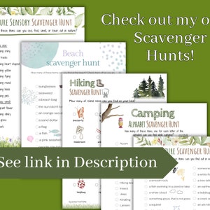 Earth Day Scavenger Hunt, Printable Outdoor Scavenger Hunt for Kids ...
