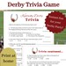 Derby Party Game, Printable Kentucky Derby Trivia Game, Derby Party ...
