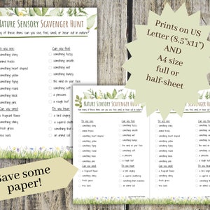 Nature Scavenger Hunt Bundle, Set of 5 Scavenger Hunts for Kids of All ...