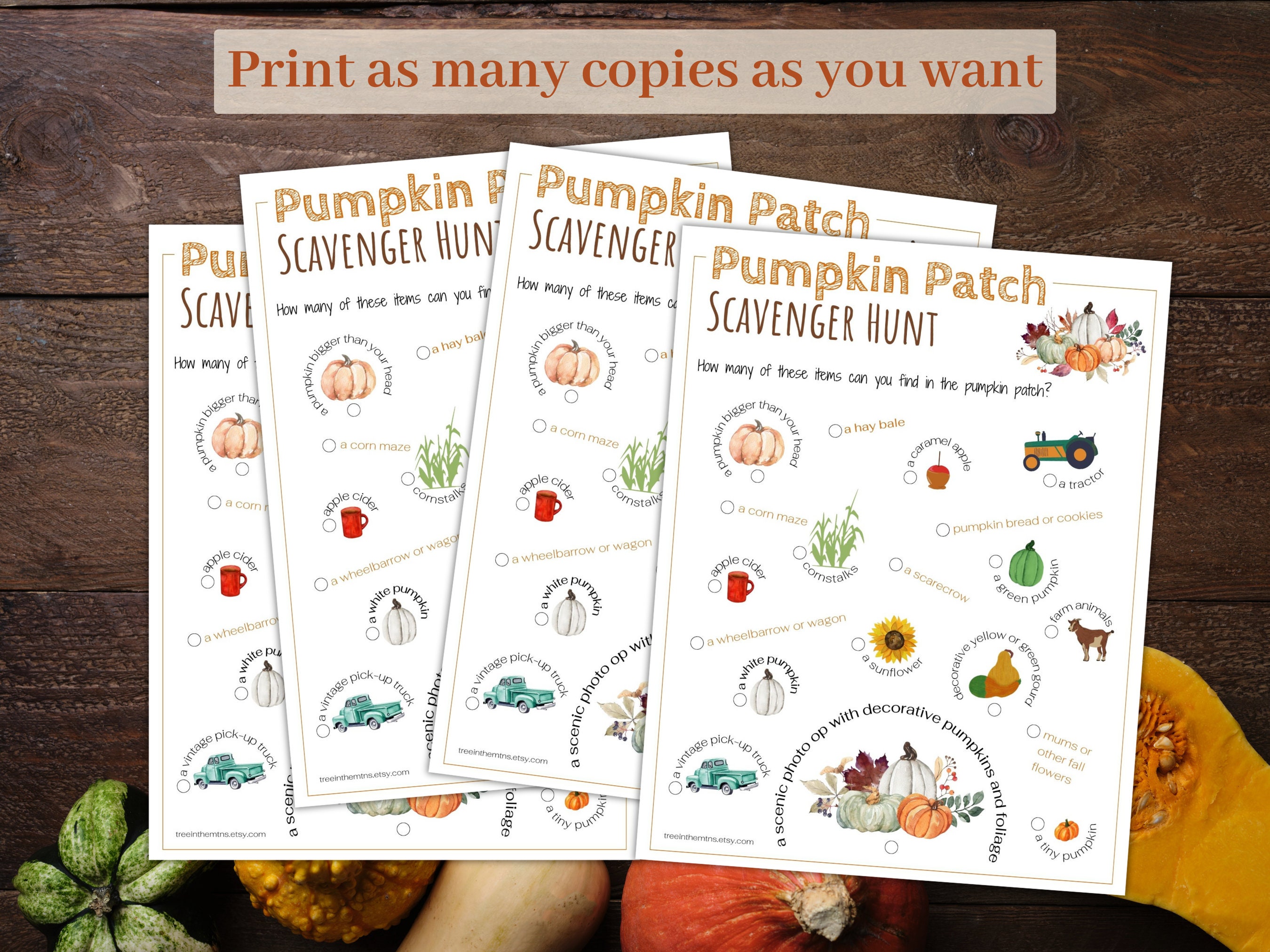 Pumpkin Patch Scavenger Hunt for Kids Printable Fall Scavenger Hunt ...
