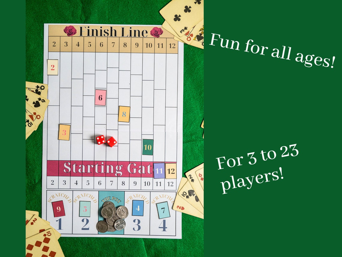 Horse Race Game Printable, Horse Racing Party Game, Horse Race Betting ...