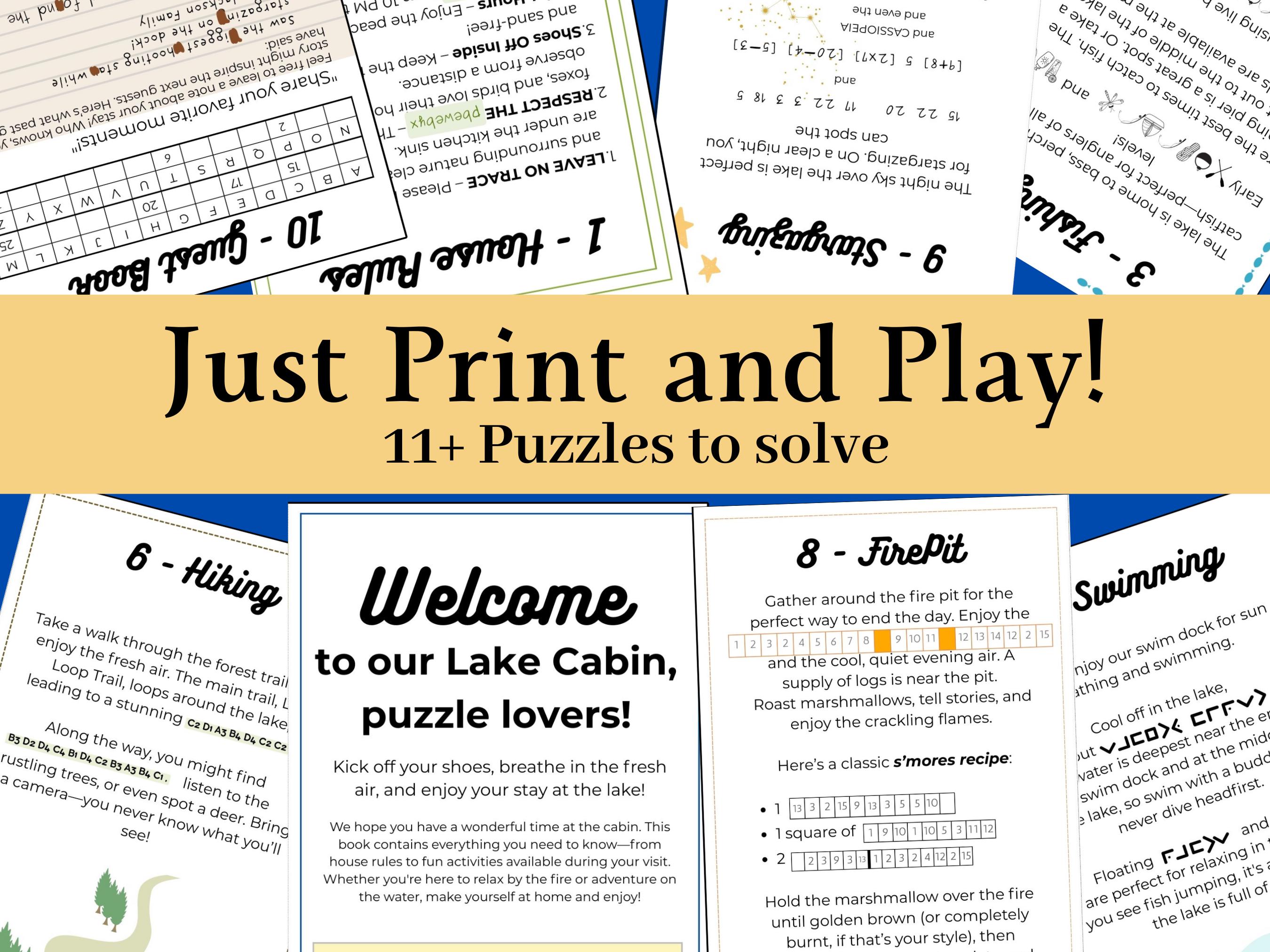 Summer Escape Room for Teens, Printable Escape Room Kit, Escape Game ...