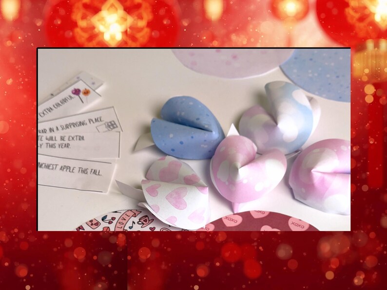 Printable Fortune Cookies Paper Craft Template, Chinese Lunar New Year ...