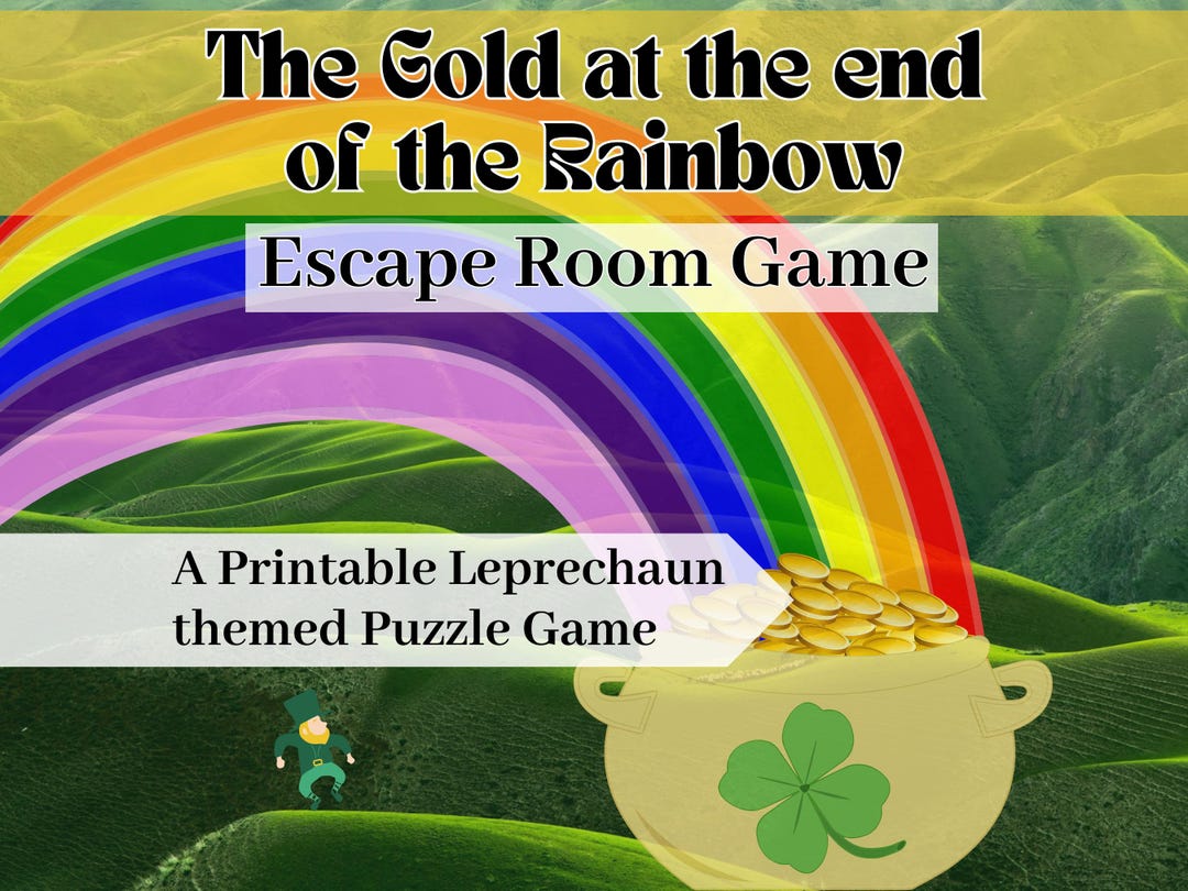 Leprechaun Escape Room Treasure Hunt Printable Escape Room, St ...