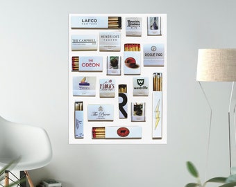 Custom Matchbook Print Personalized Vintage Matchbox Collage ...