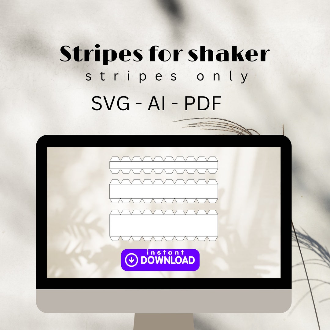 Stripes SVG PDF AI for Shaker - Stripes Only - - Etsy