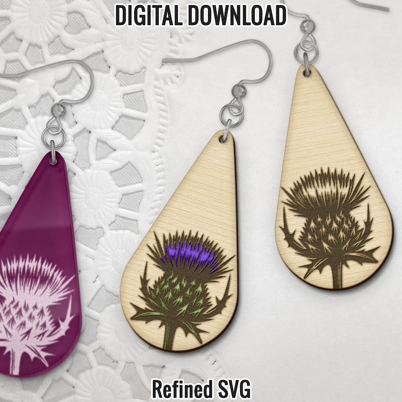 Thistle Svg - Etsy