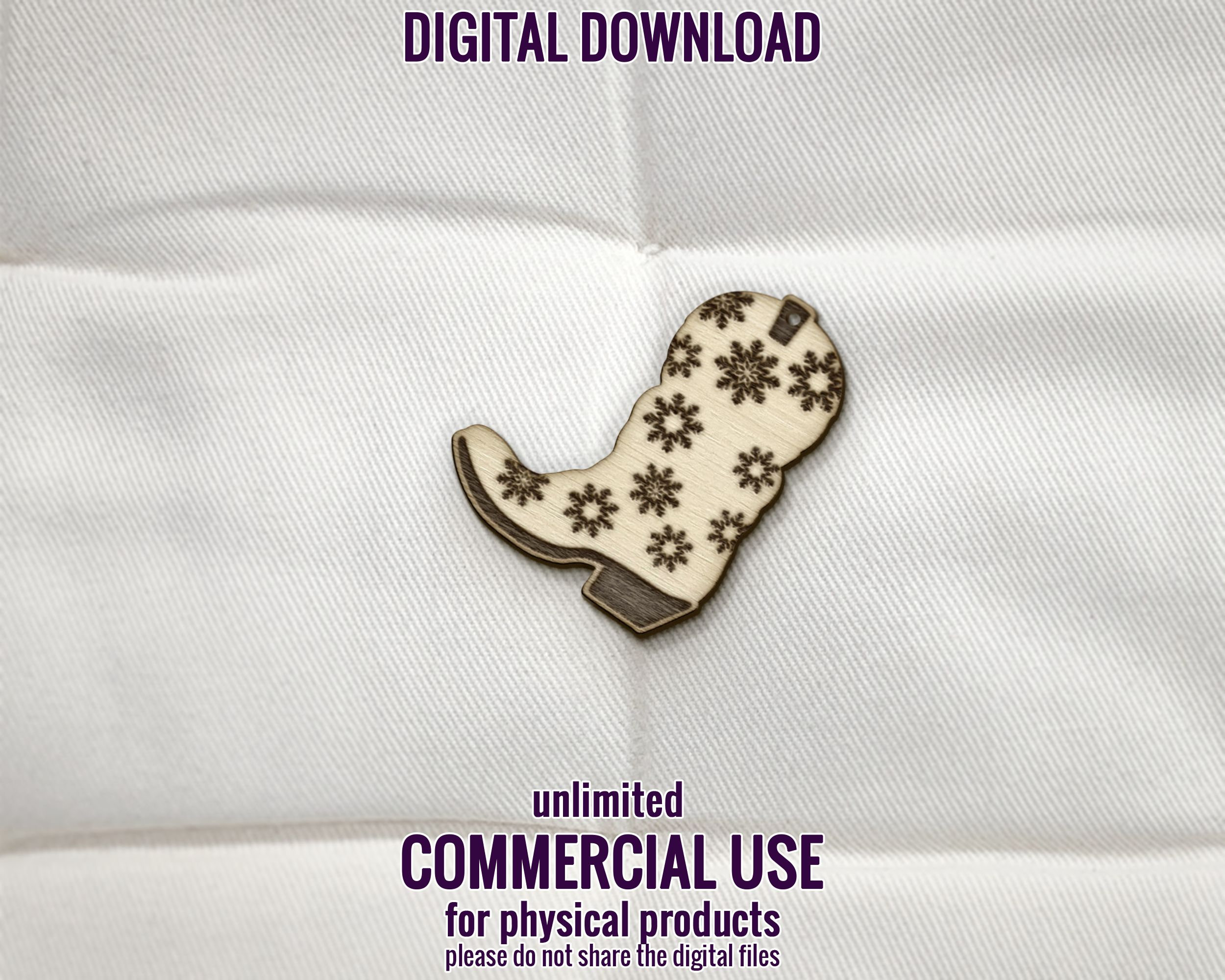 Winter Cowboy Boots Earring SVG, Snow Boots Earring SVG, Boots Earring ...