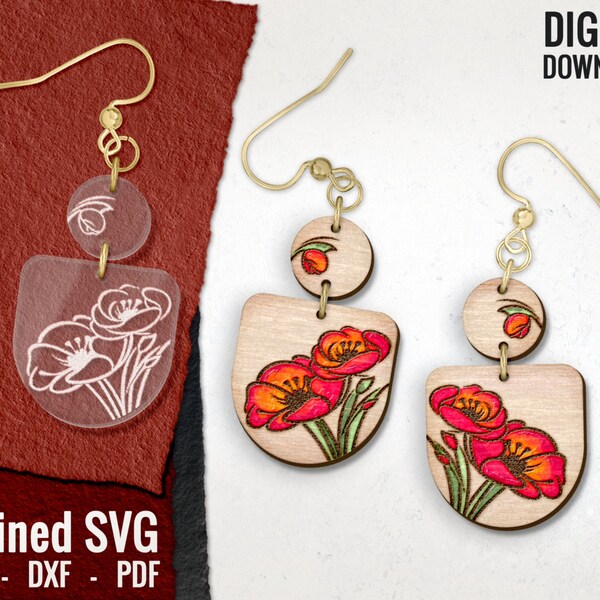 Acrylic Poppies - Etsy