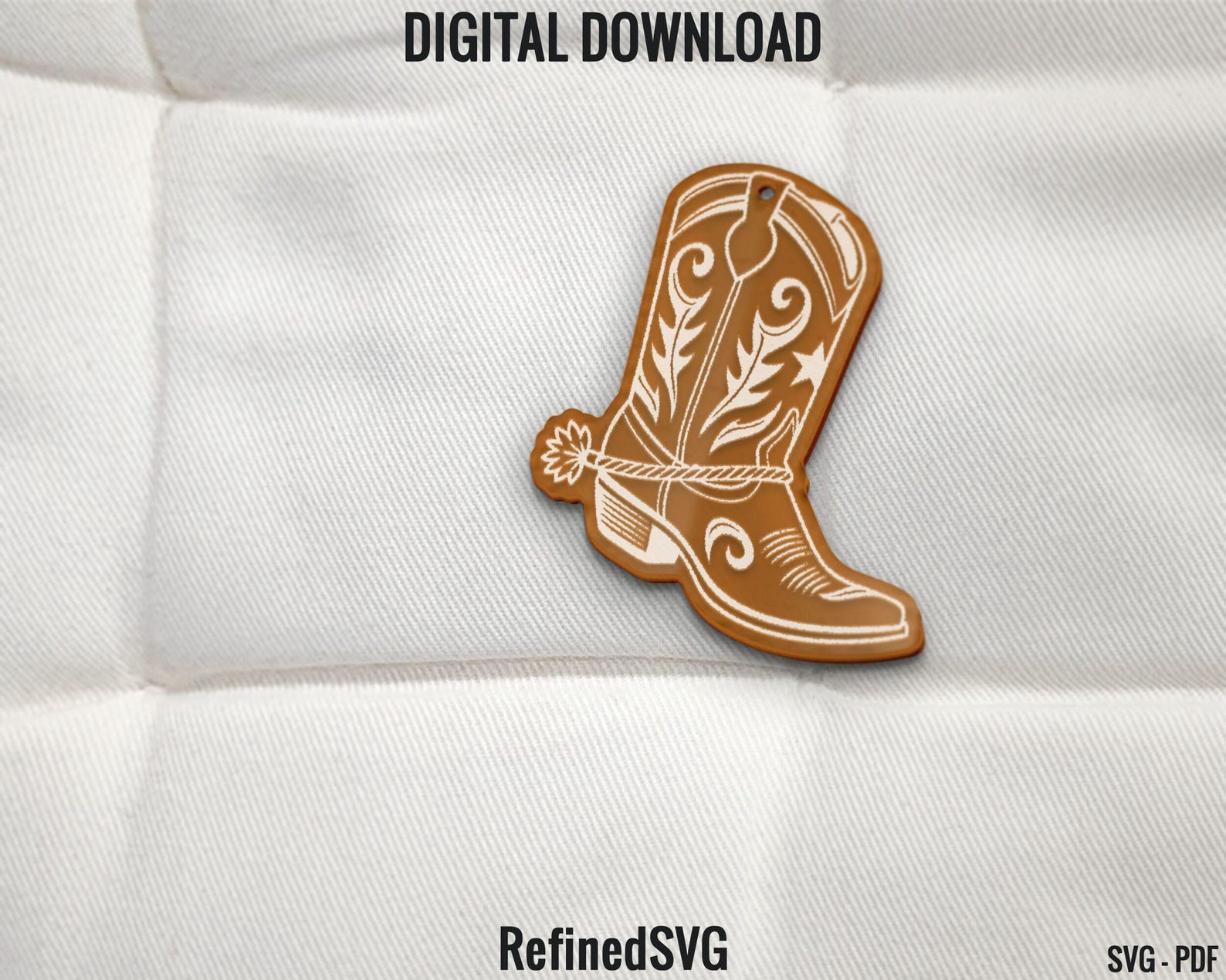 Cowboy Boots Earring SVG: Western Laser Cut File (digital Download) - Etsy