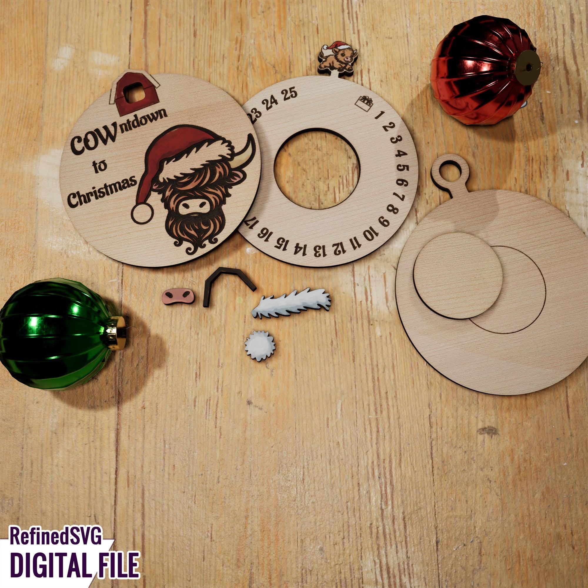Christmas Countdown SVG, Days Until Christmas Countdown Calendar SVG ...