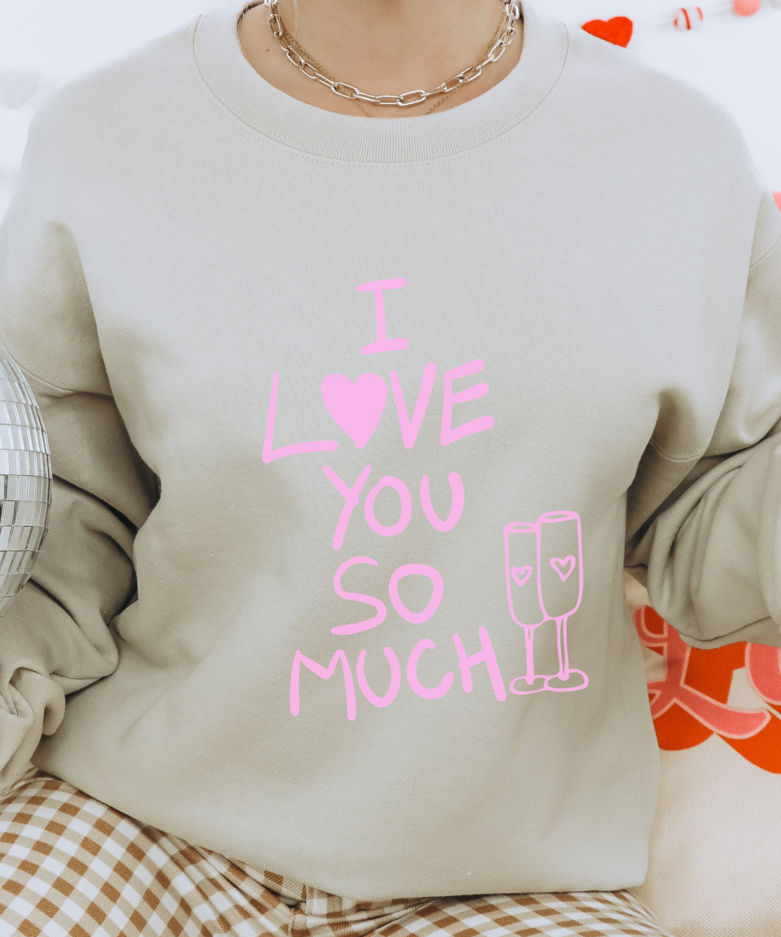 Valentines Day Sweatshirt Valentines Day Shirts Valentines Crewneck Heart Sweater Love Shirt ...