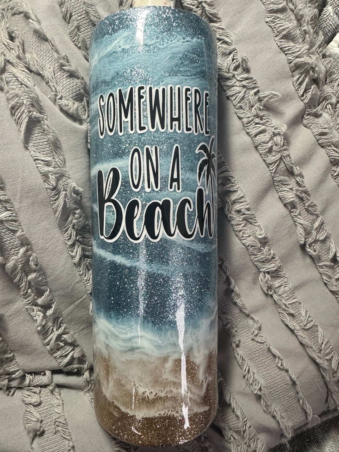 Somewhere on a Beach Drinking Tumbler - Etsy