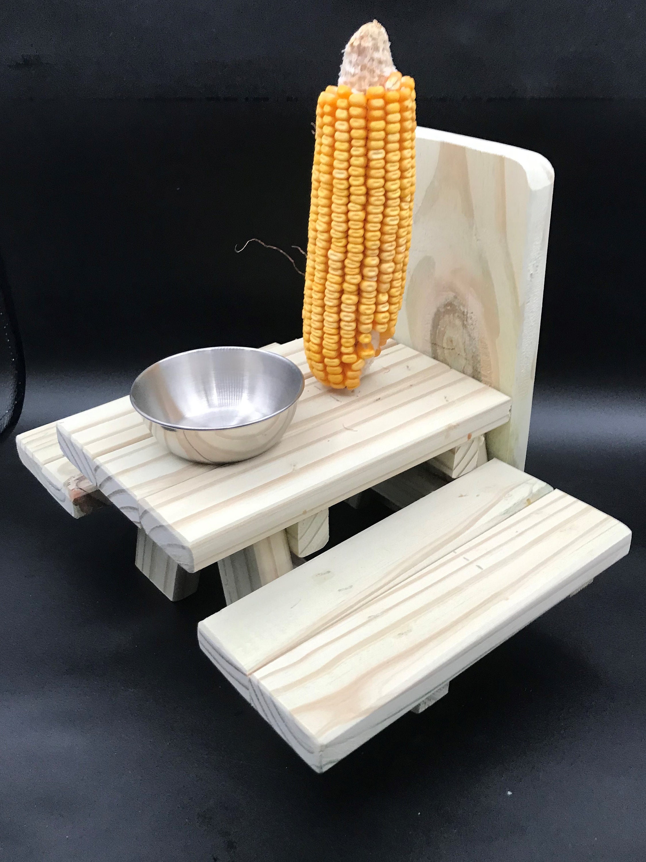 Squirrel Picnic Table, Feeder. Pressure Treated Wood. Bag of Squirrel ...