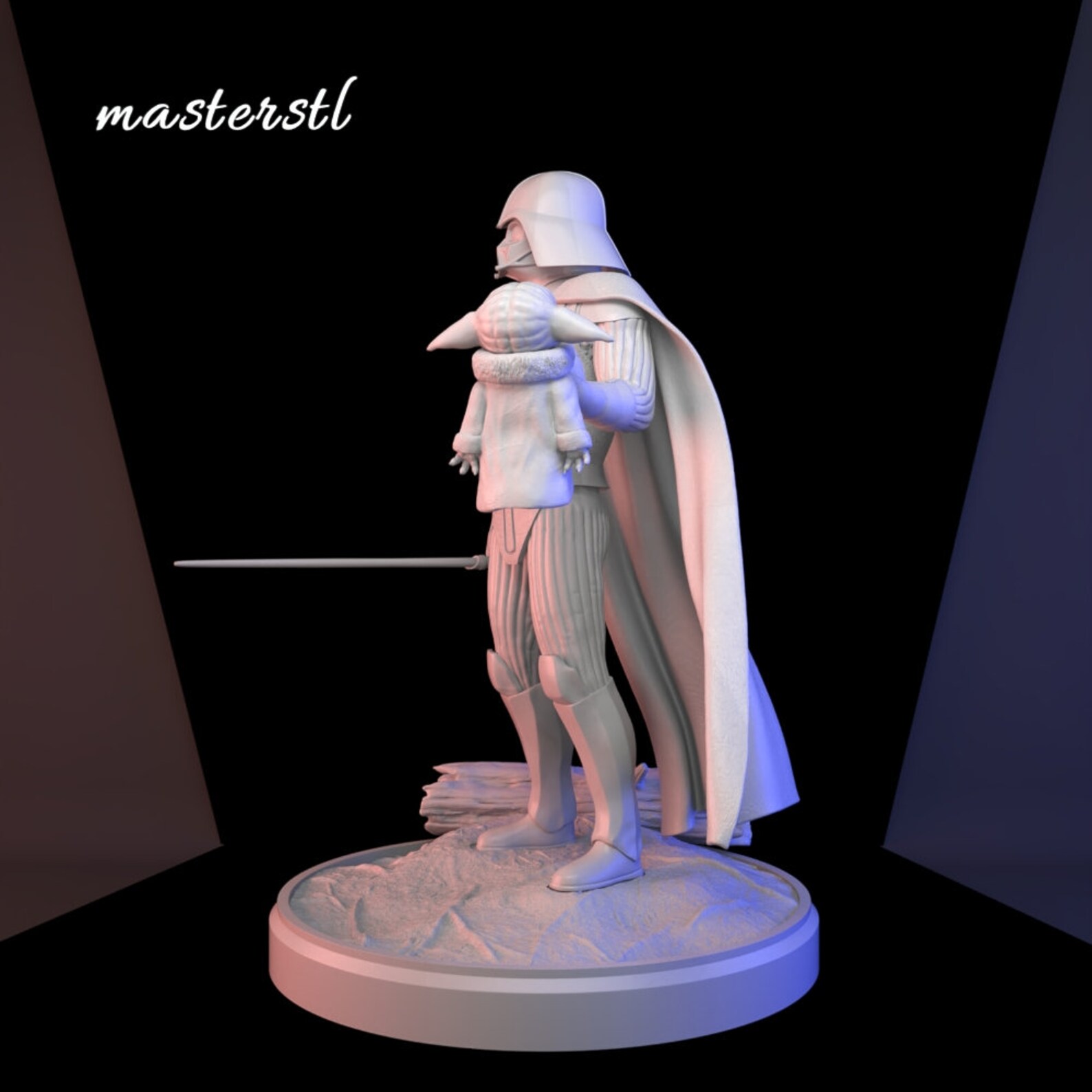 Darth Vader Diorama Star Wars 3D Print STL File for 3D - Etsy