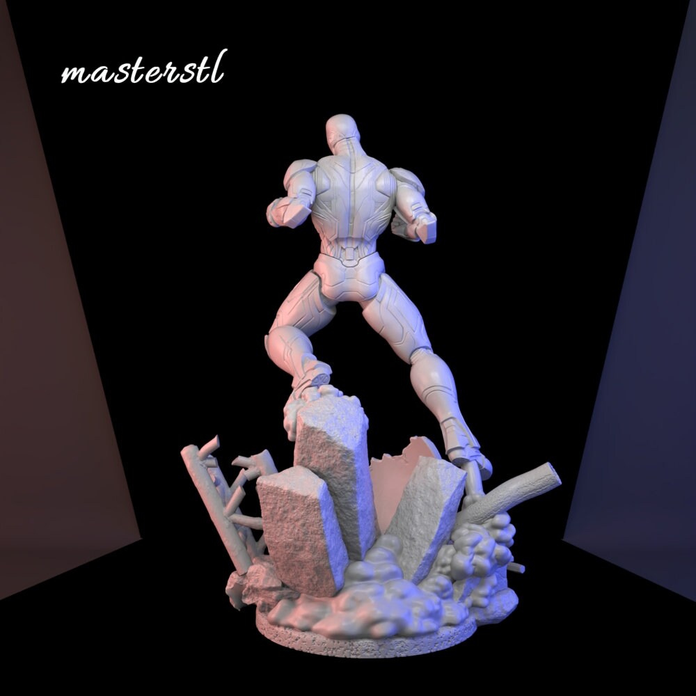Iron Man and the Shield 3D Print STL File for 3D Printing - Etsy
