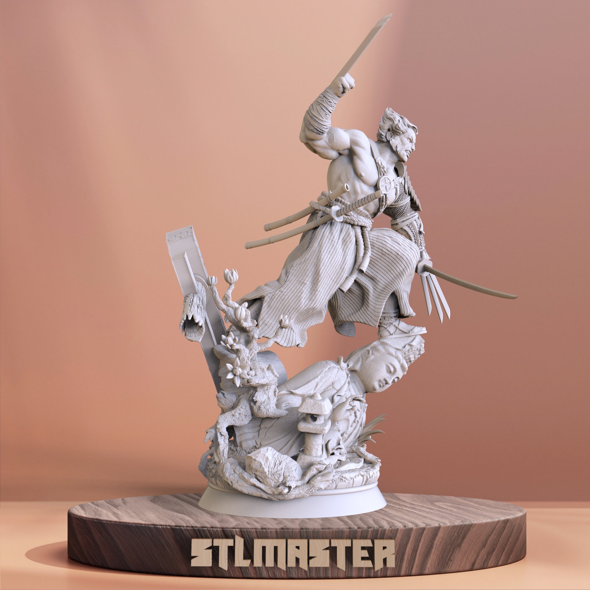 Wolverine Samurai 3D Print STL File for 3D Printing Instant - Etsy