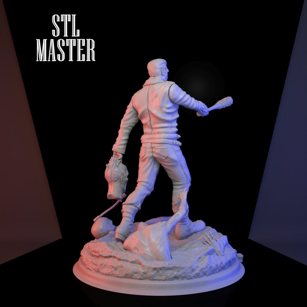 The Walking Dead Negan 3D Print STL File for 3D Printing, Instant ...