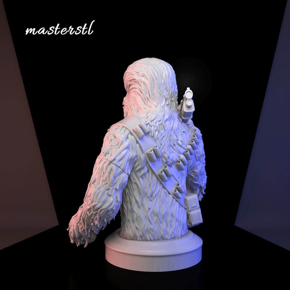 Chewbacca Bust Star Wars 3D Print STL File for 3D Printing - Etsy Canada