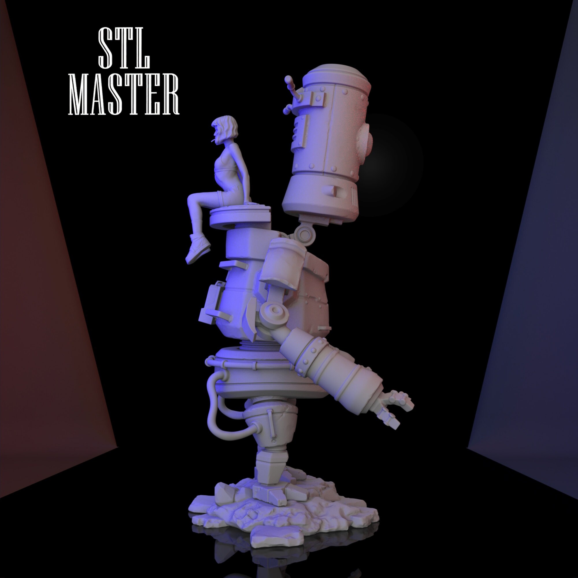 Mech Girl 3D Print STL File for 3D Printing Instant Download - Etsy ...