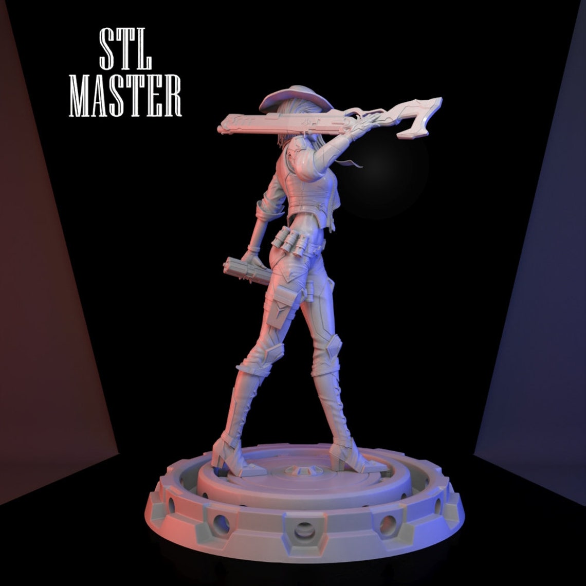 Ashe NSFW Overwatch Game 3D Print STL File for 3D Printing, Instant ...