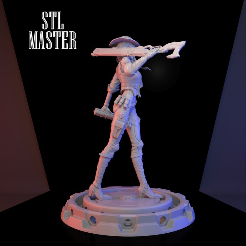 Ashe NSFW Overwatch Game 3D Print STL File for 3D Printing, Instant ...