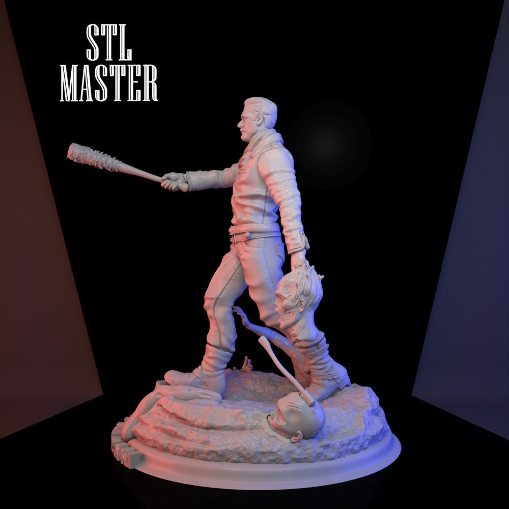 The Walking Dead Negan 3D Print STL File for 3D Printing - Etsy
