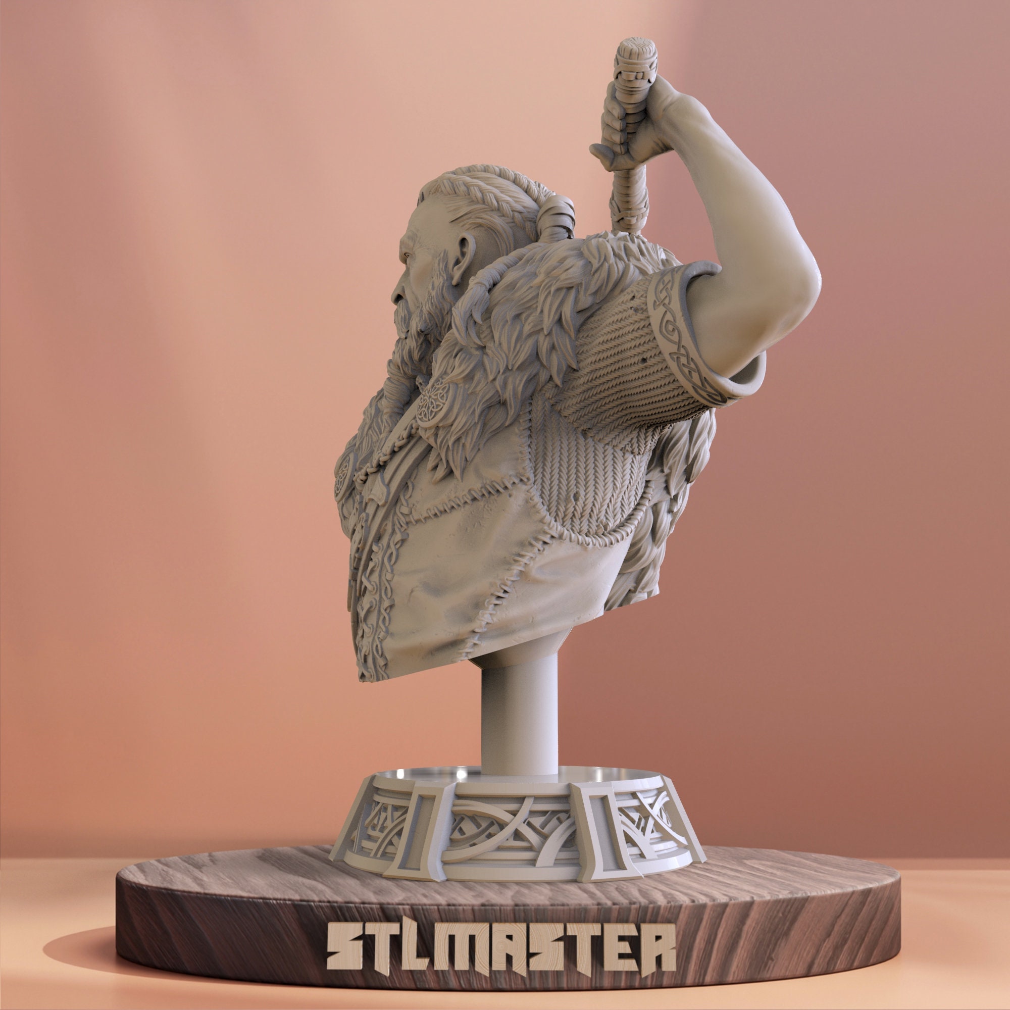 The Viking Bust 3D Print STL File for 3D Printing Instant - Etsy