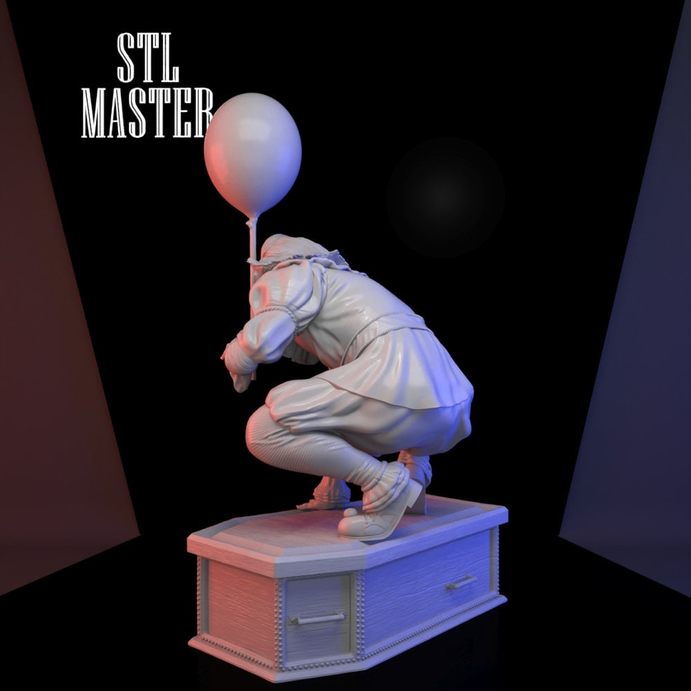 Pennywise 3D Print STL File for 3D Printing Instant Download - Etsy ...