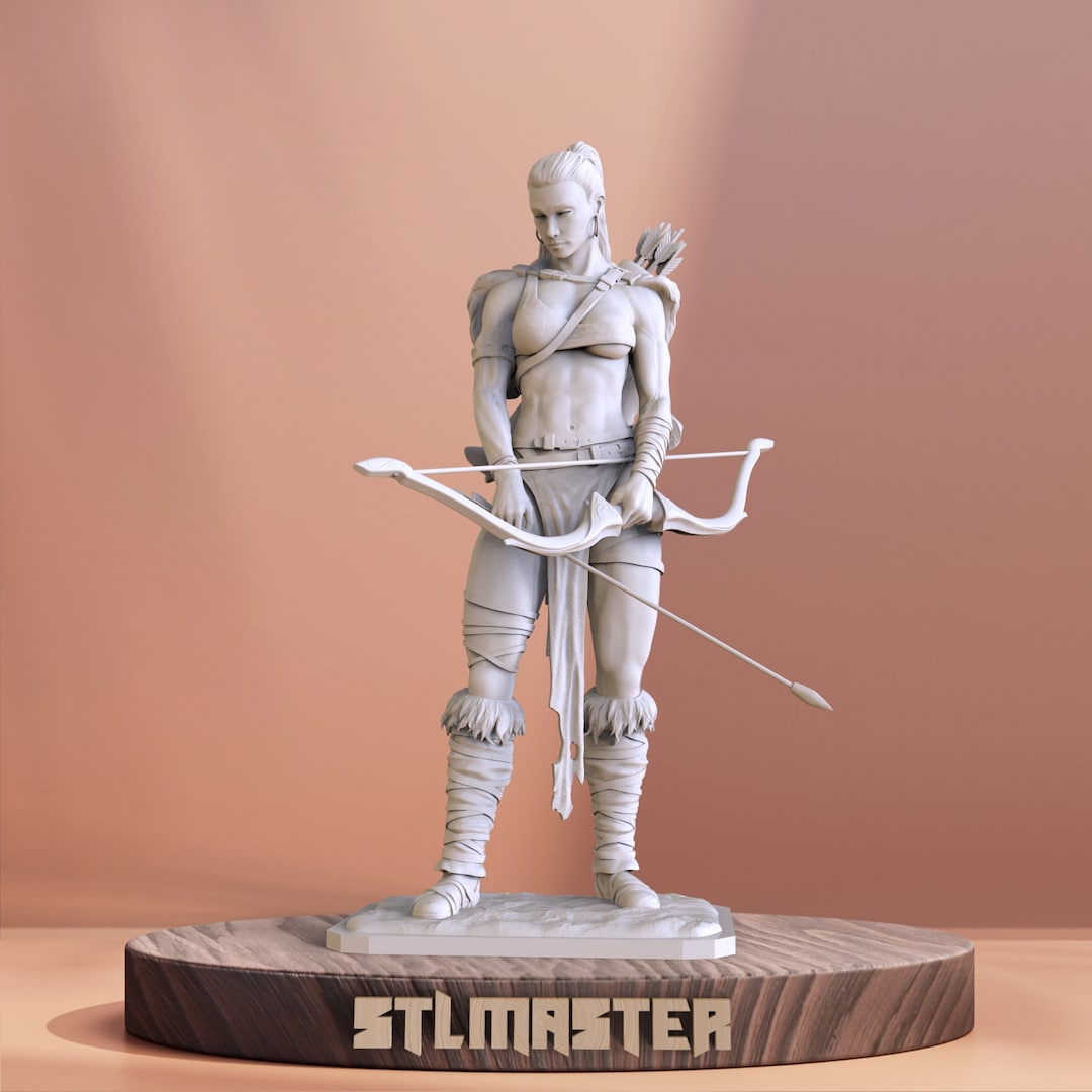 Woman Soldier 3D Print STL File for 3D Printing, Instant Download Drive ...