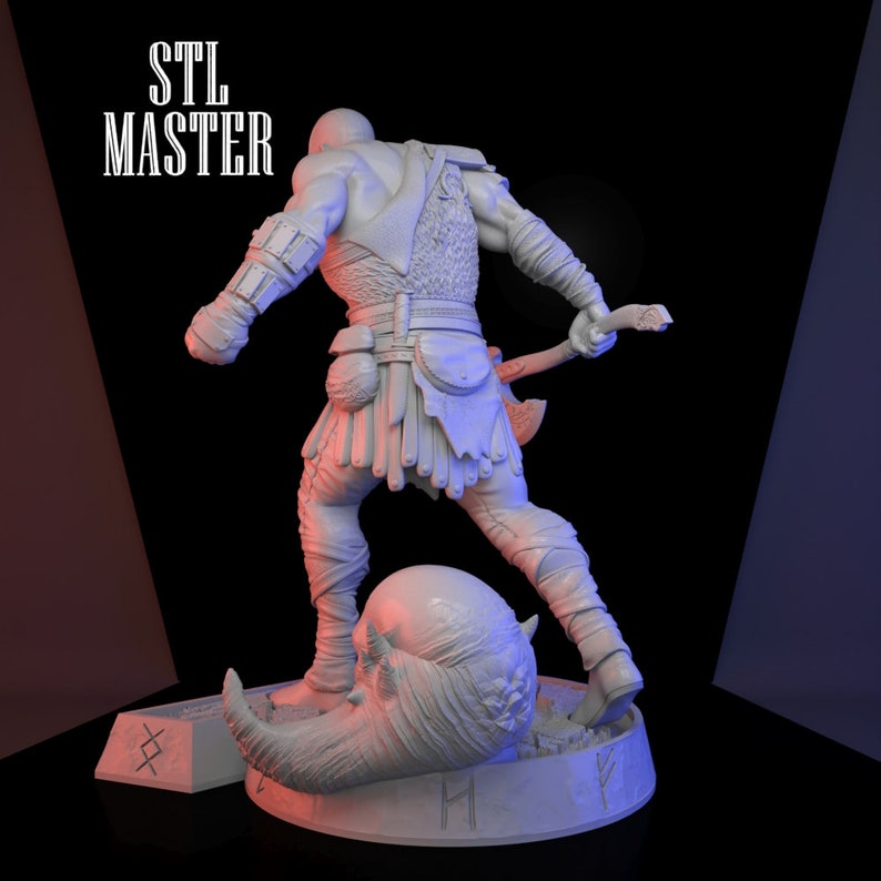 Kratos God of War 3D Print STL File for 3D Printing Instant - Etsy