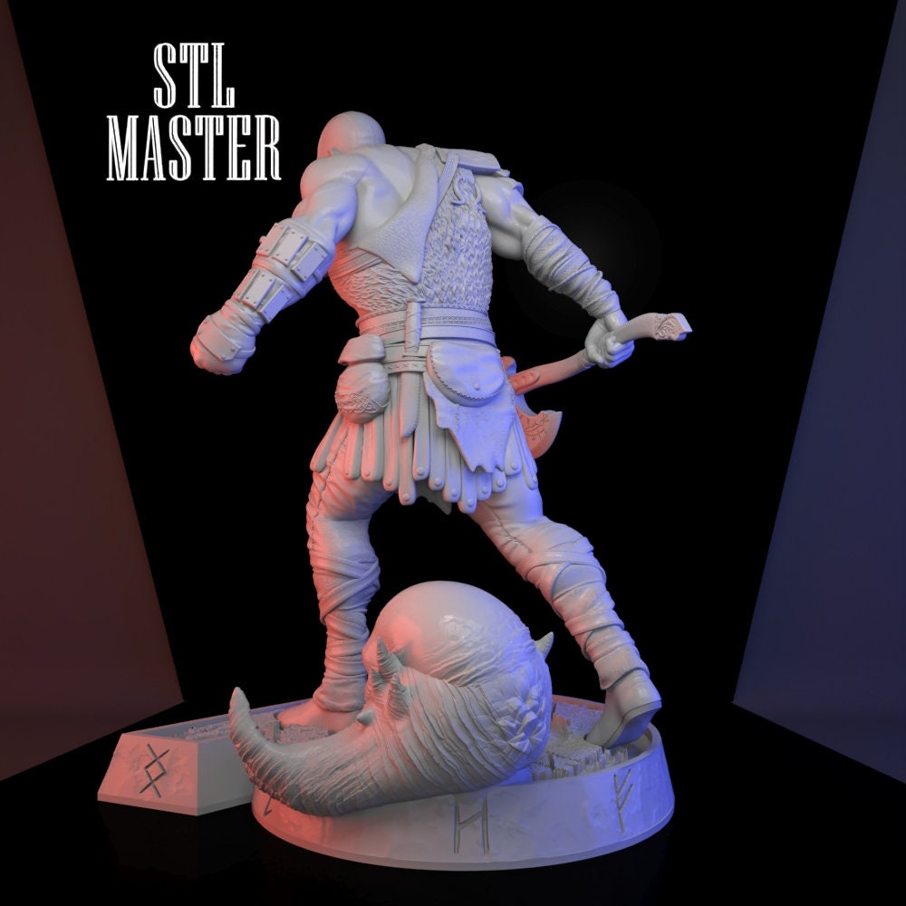 Kratos God of War 3D Print STL File for 3D Printing Instant - Etsy