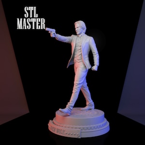 John Wick 3D Print STL File for 3D Printing, Instant Download Drive ...