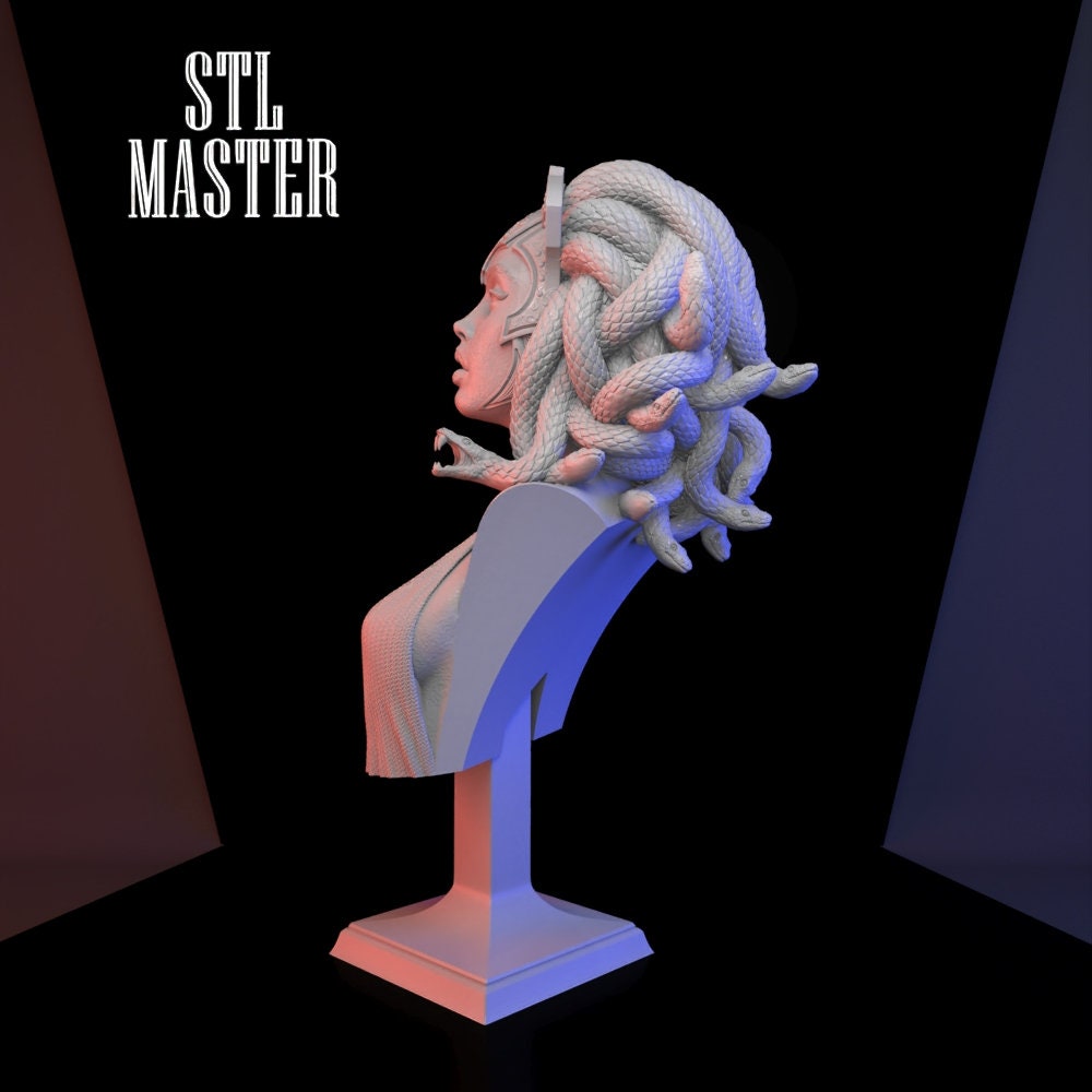 Medusa Bust 3D Print STL File for 3D Printing Instant - Etsy