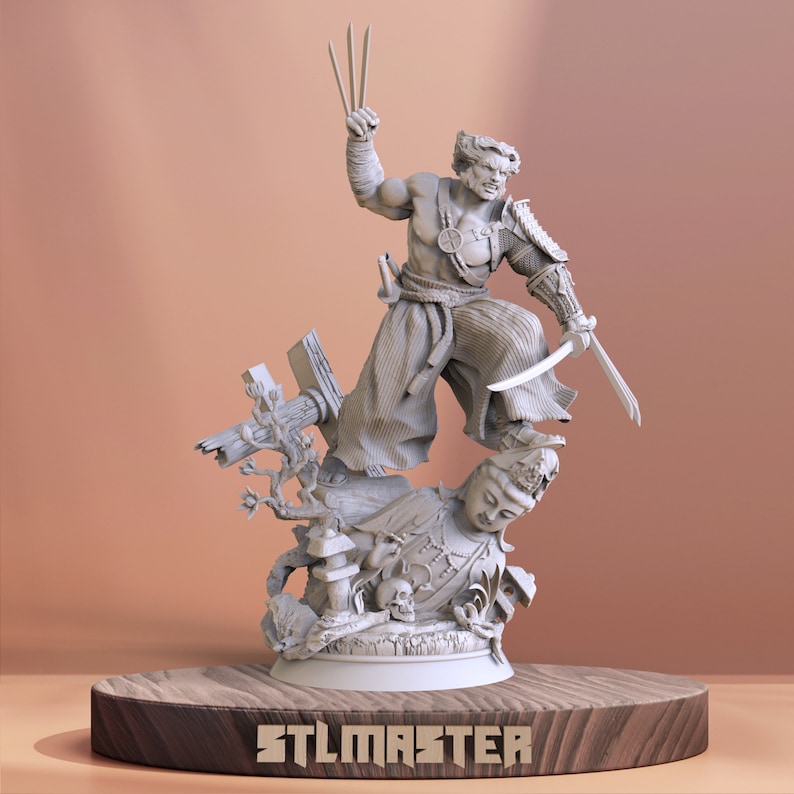 Wolverine Samurai 3D Print STL File for 3D Printing, Instant Download ...