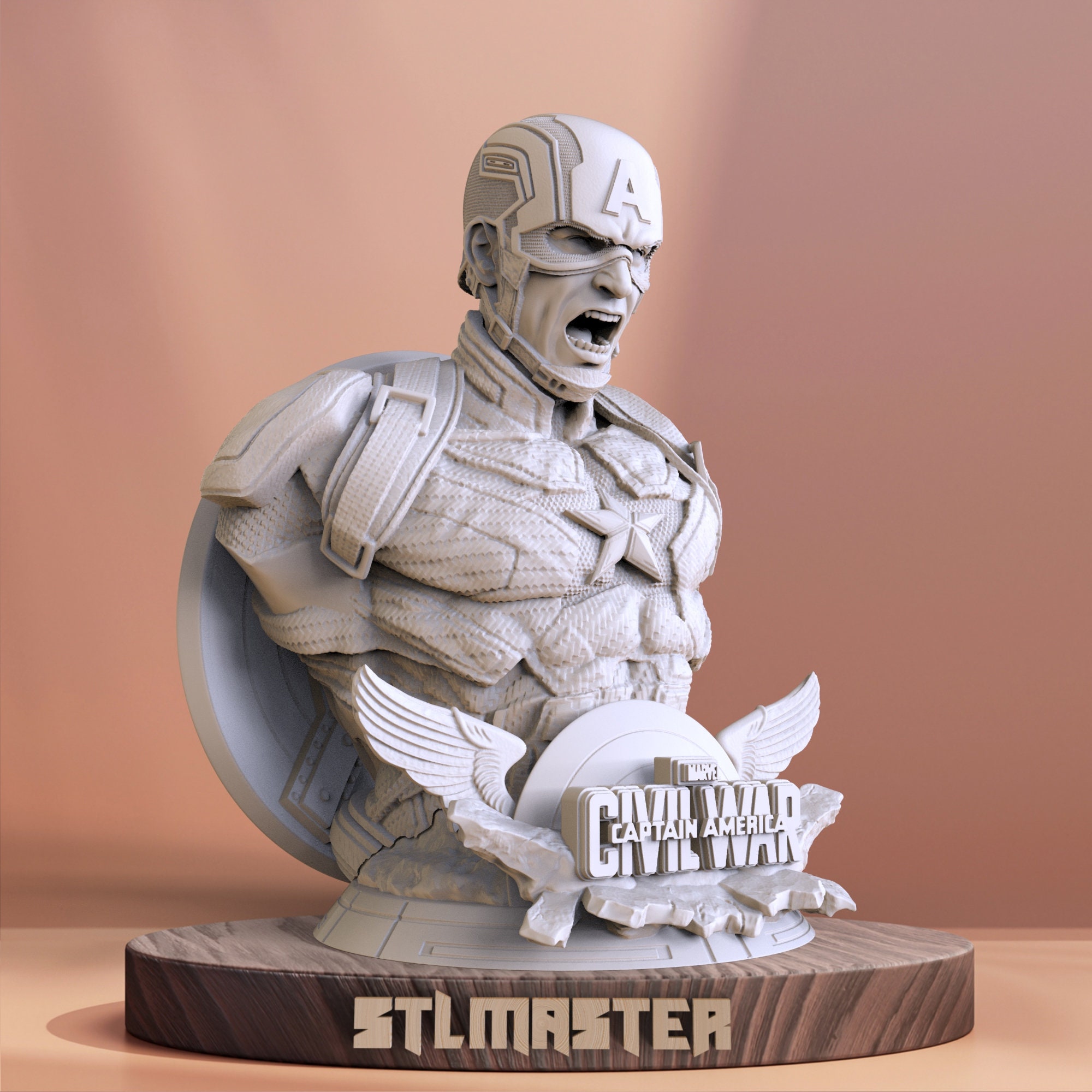 Captain Bust 3D Print STL File for 3D Printing Instant - Etsy