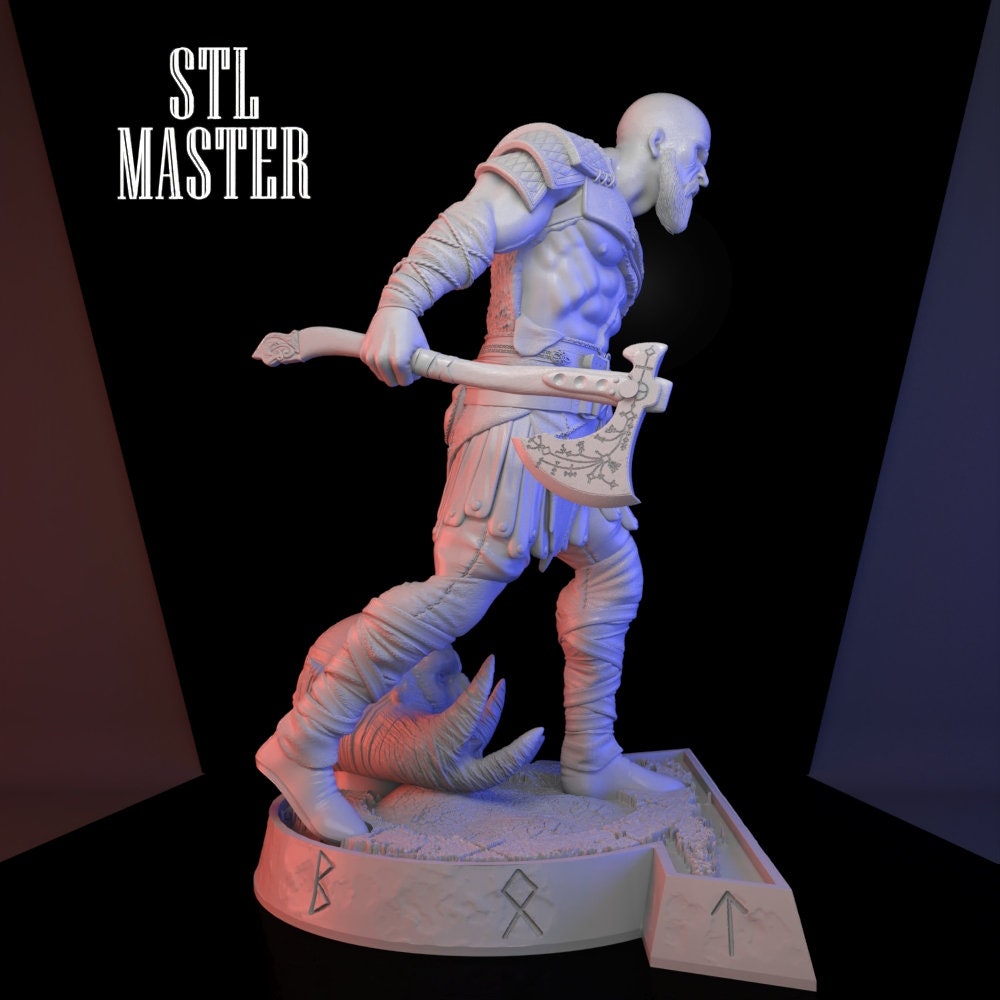 Kratos God of War 3D Print STL File for 3D Printing Instant - Etsy ...