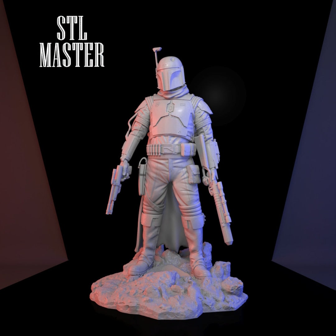 Boba Fett Star Wars 3D Print STL File for 3D Printing Instant - Etsy