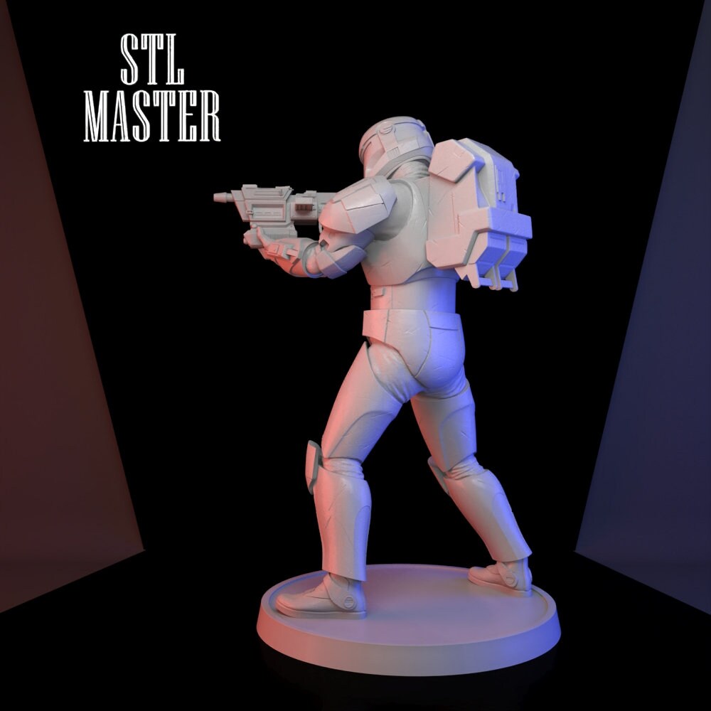 Republic Commando Figurine 3D Print STL File for 3D Printing - Etsy