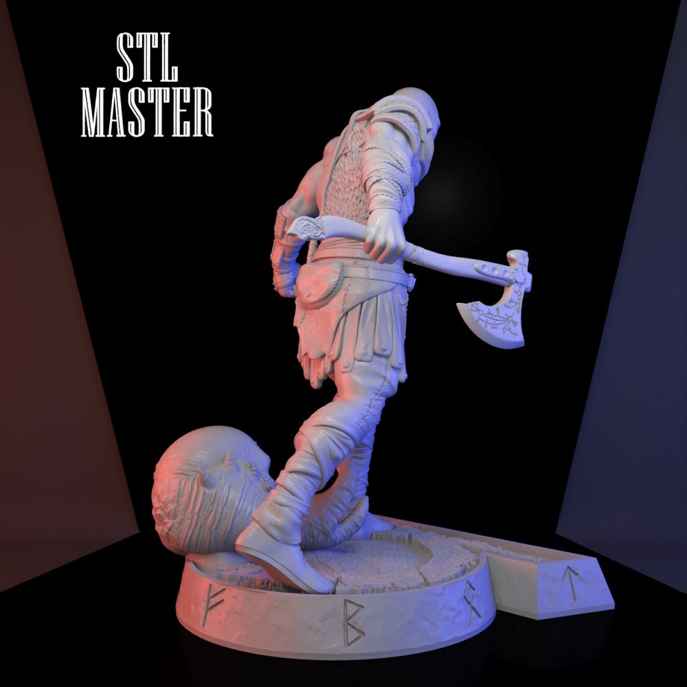 Kratos God of War 3D Print STL File for 3D Printing Instant - Etsy ...