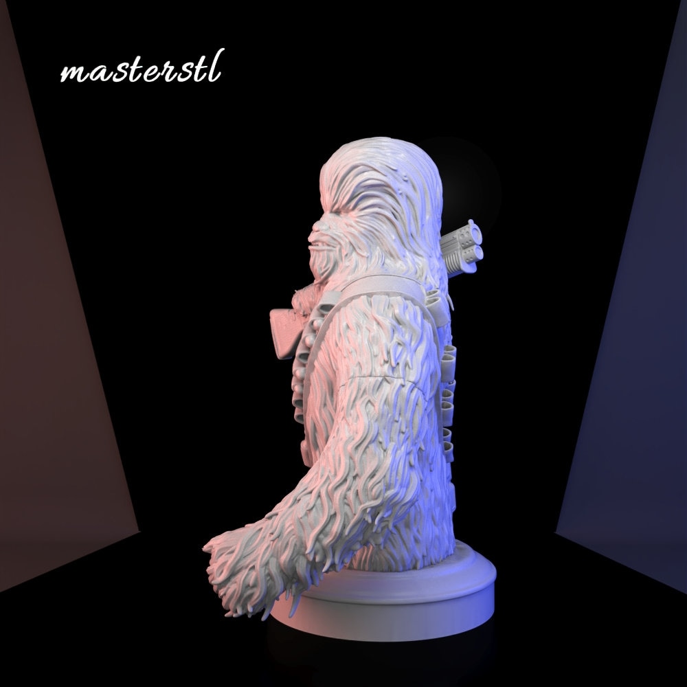 Chewbacca Bust Star Wars 3D Print STL File for 3D Printing - Etsy Canada