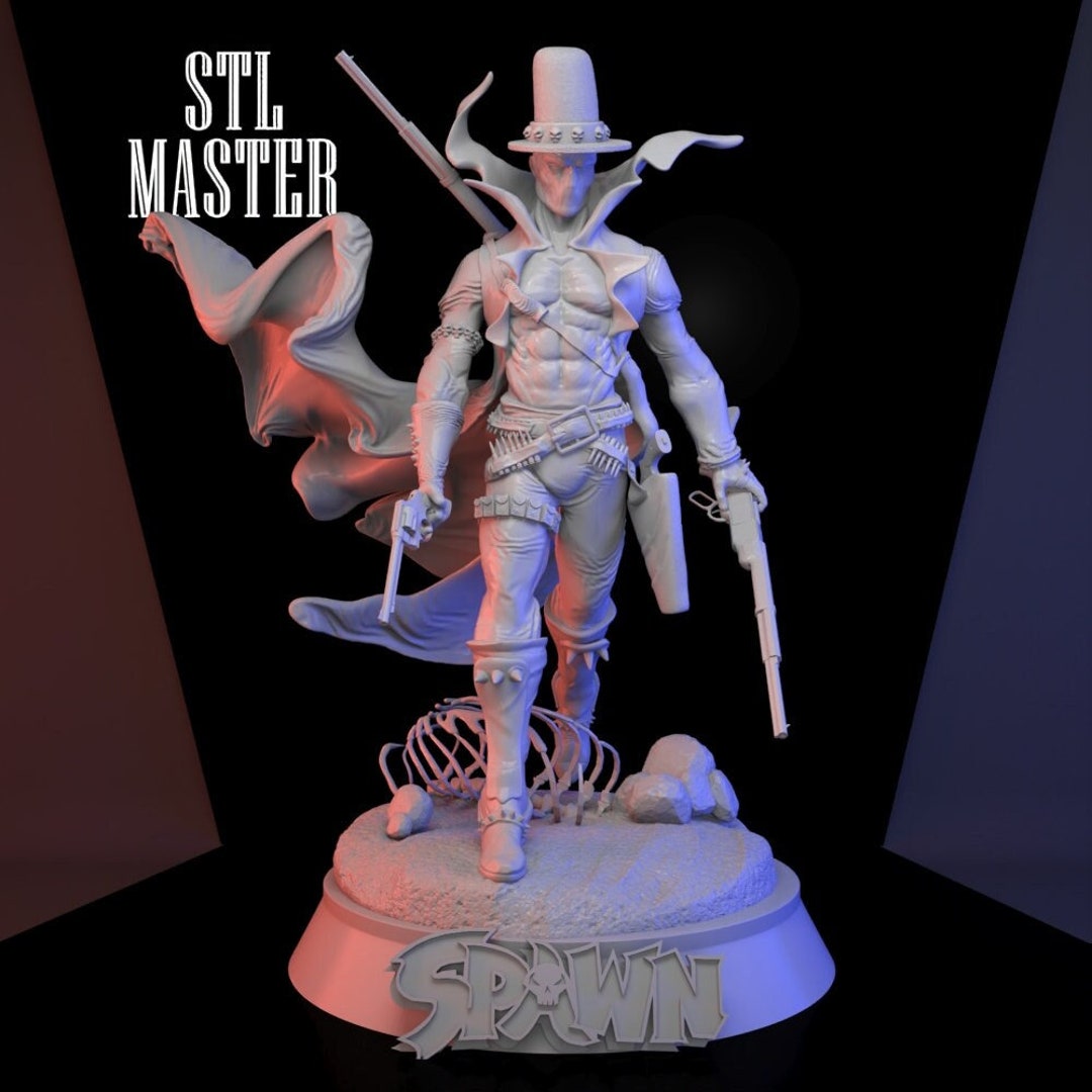 Spawn Western 3D Print STL File for 3D Printing, Instant Download Drive ...