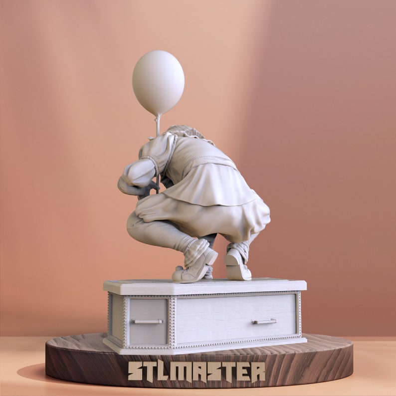 Pennywise 3D Print STL File for 3D Printing, Instant Download Drive ...