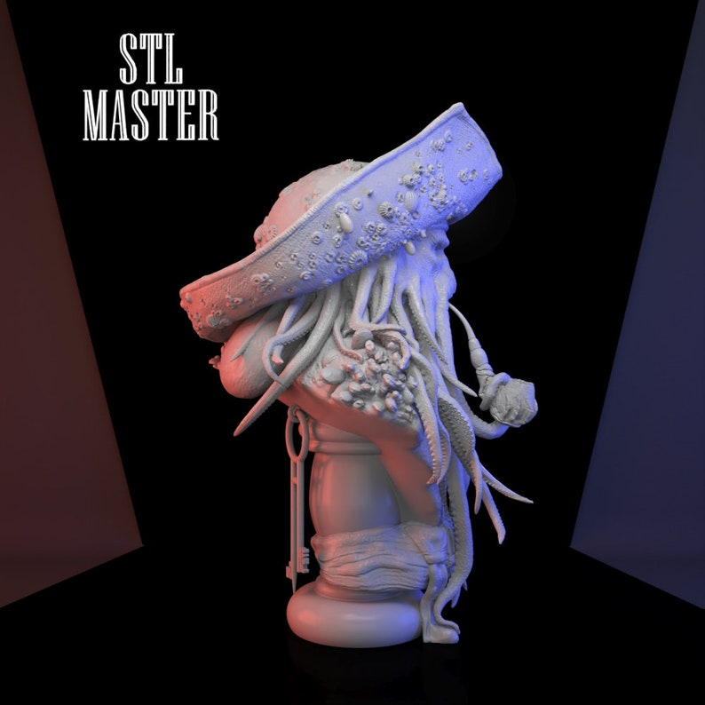 Davy Jones Bust 3D Print STL File for 3D Printing Instant - Etsy