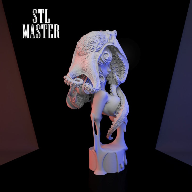 Octopus Girl 3D Print STL File for 3D Printing Instant - Etsy Canada